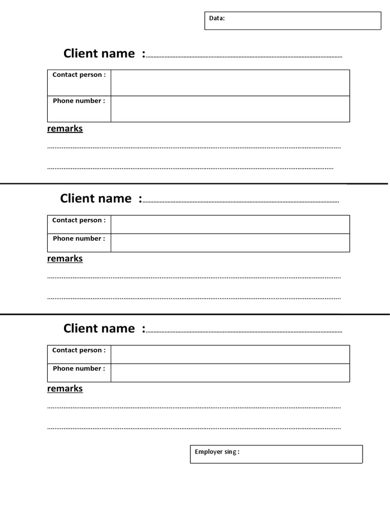 Contact Information Template | PDF | Law