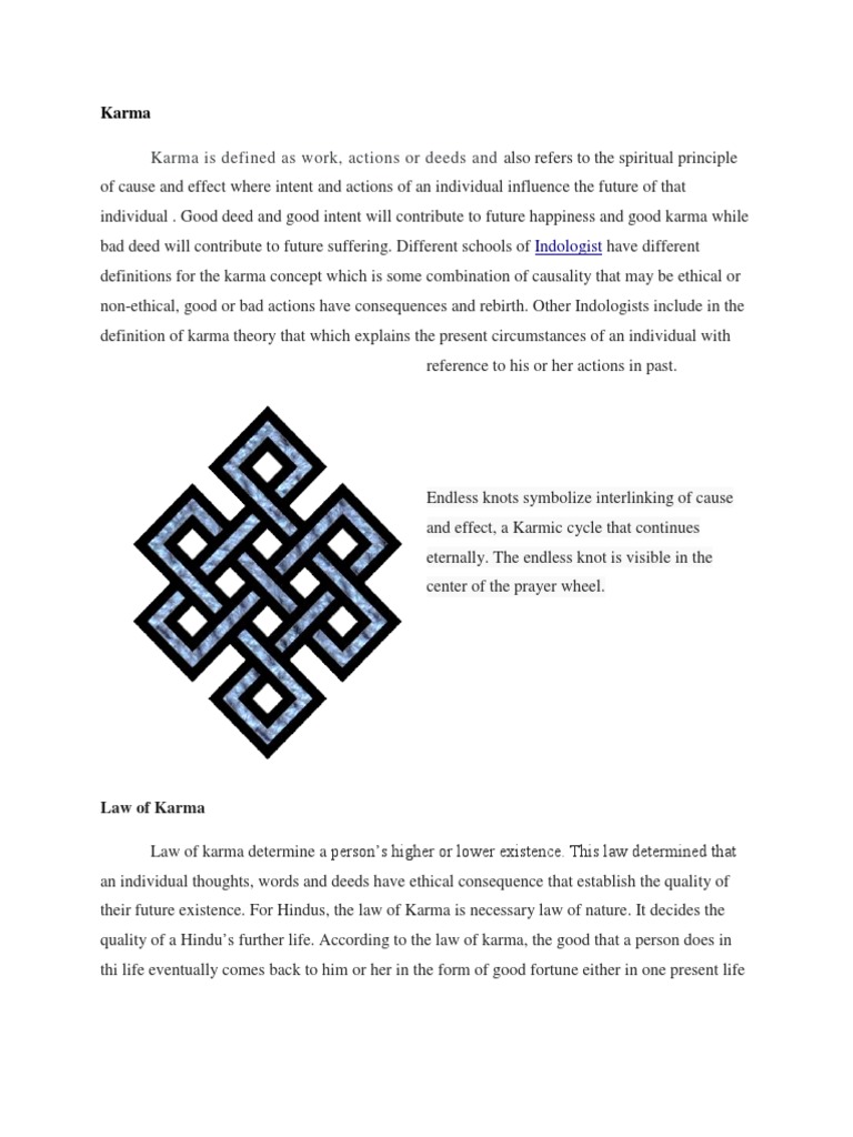 Understanding the Law of Karma | PDF