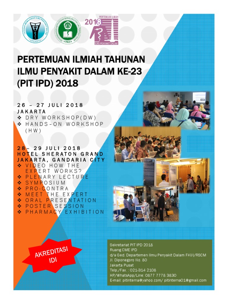 1st Announcement PIT IPD 2018 PDF | PDF