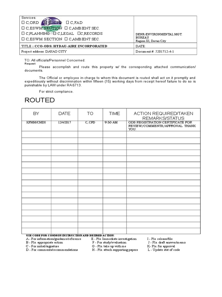 Routing Slip | PDF | Career & Growth | Business