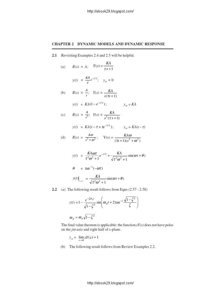 Control Systems by Nagrath & Gopal Solution Manual PDF | PDF | Zero Of ...