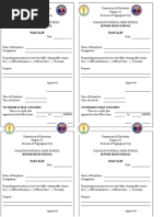 Pass Slip Template | PDF