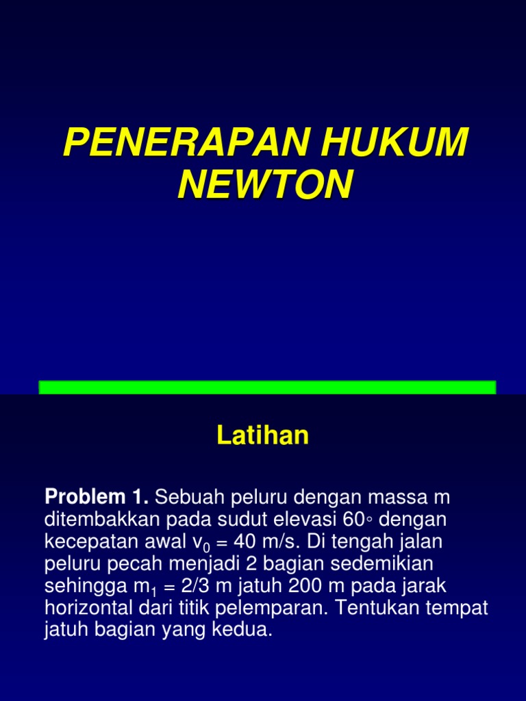 Soal Penerapan Hukum Newton | PDF | Metode & Bahan Ajar | Sains ...