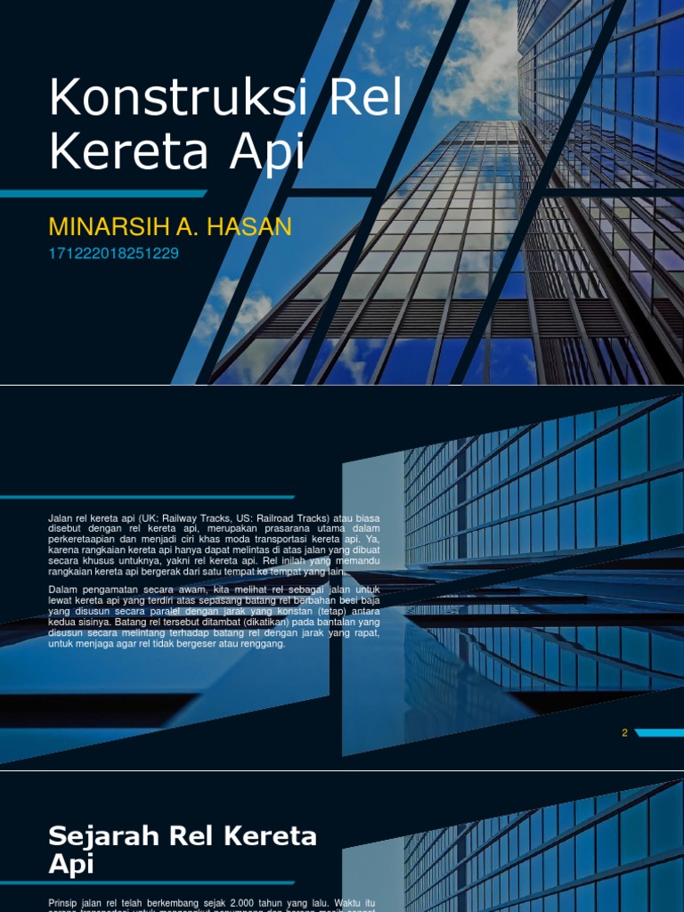 Konstruksi dan Prinsip Rel Kereta Api | PDF