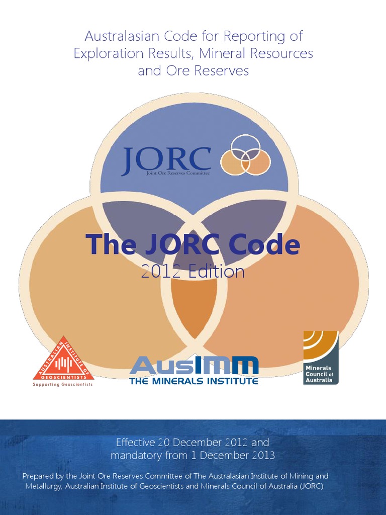JORC Code 2012 Spanish Translation March 2018 | PDF | Resource | Mining