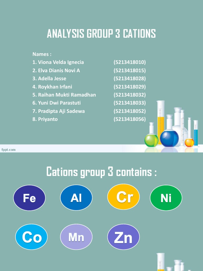 Analysis Group 3 Cations | Hydroxide | Precipitation (Chemistry)