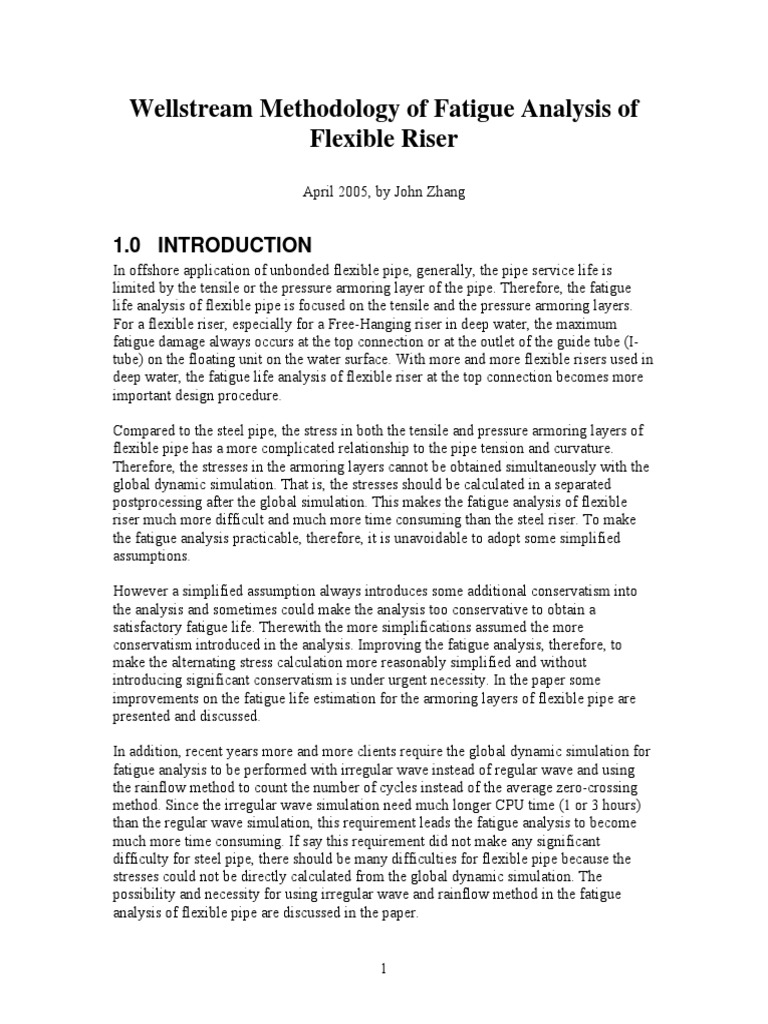 Methodology of Fatigue Analysis1 | PDF | Stress (Mechanics) | Fatigue ...