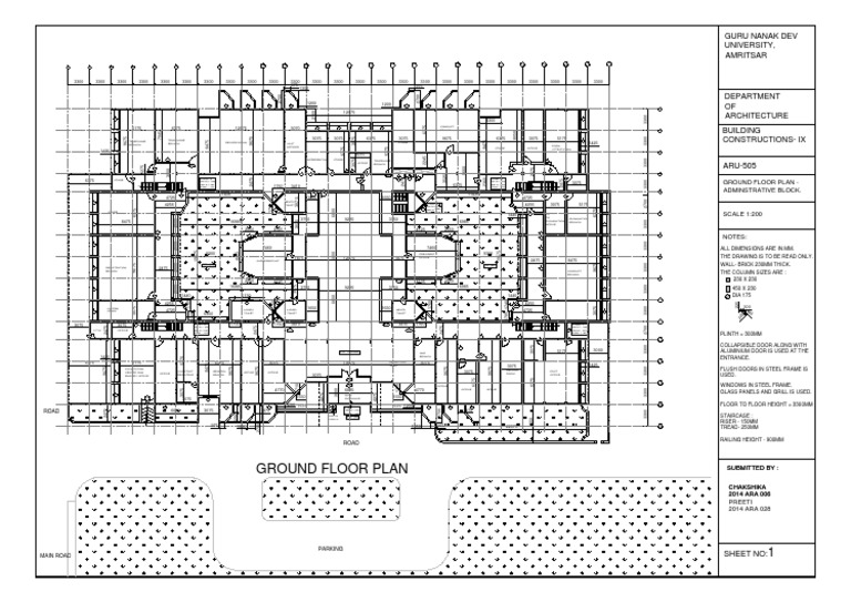 Ground Floor Plan - Admin Block | PDF