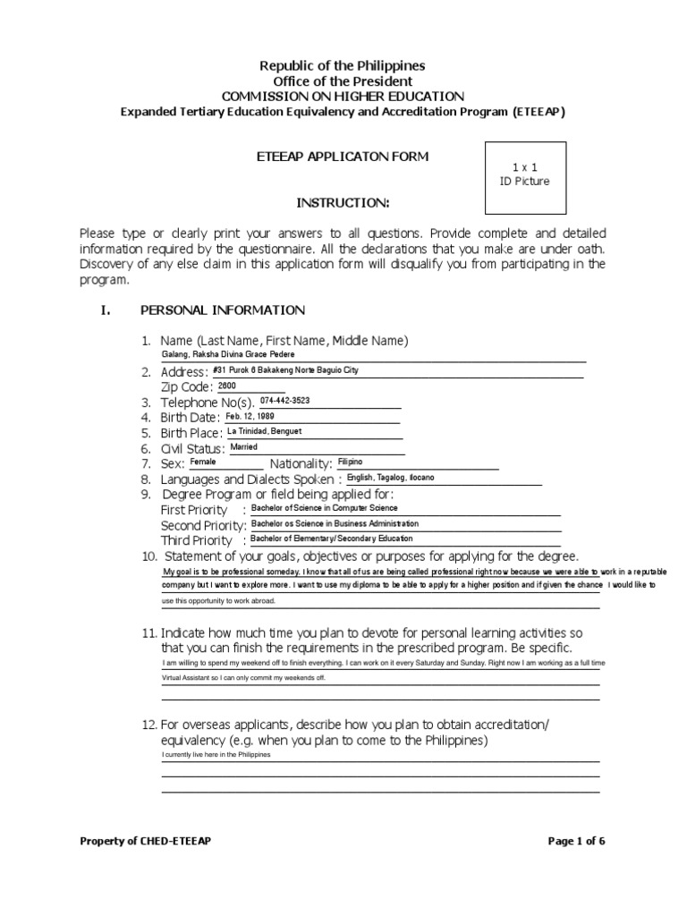 CHED ETEEAP Application Guidelines | PDF | Academic Degree | Leisure