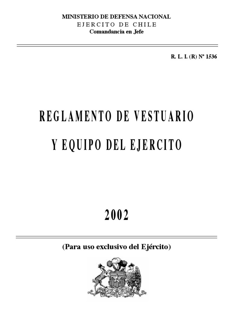 Ej%C3%A9rcito+de+Chile+-+Reglamento+2002.+De+Vestuario+y+Equipo+para ...