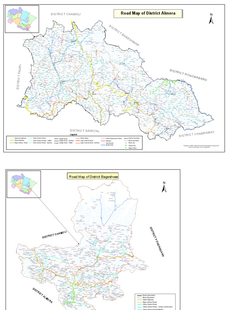 All District Map of Uttarakhand | PDF