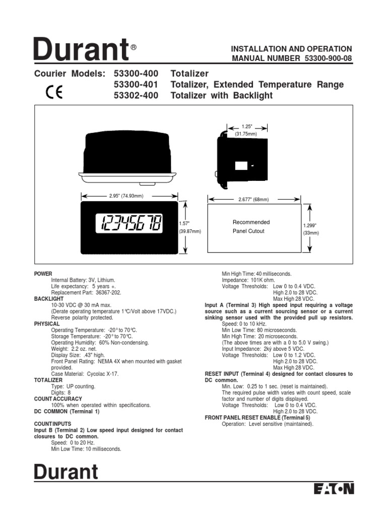 Durant Manual | Relay | Indemnity