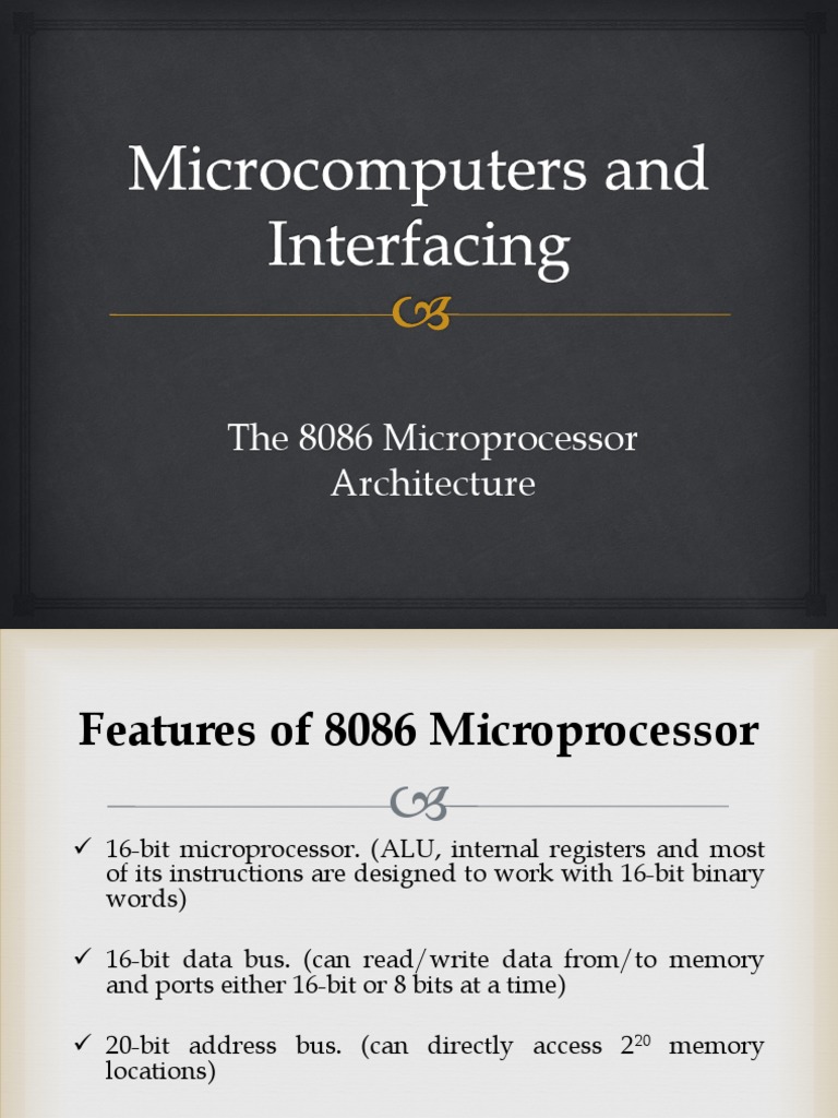 The 8086 Microprocessor Architecture | PDF | Bios | Assembly Language
