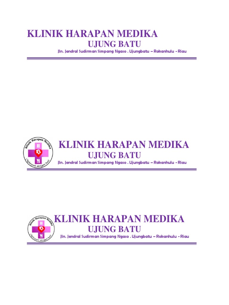 Kop Surat Klinik | PDF