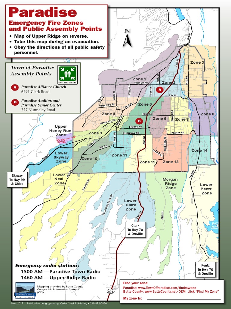 Paradise Evacuation Maps | Visualization (Graphics) | Geographic Data ...