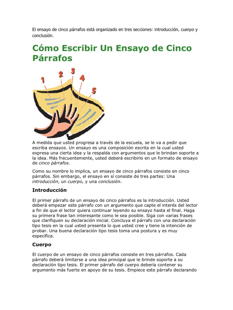ensayo de 5 parrafos | Ensayos | Epistemología