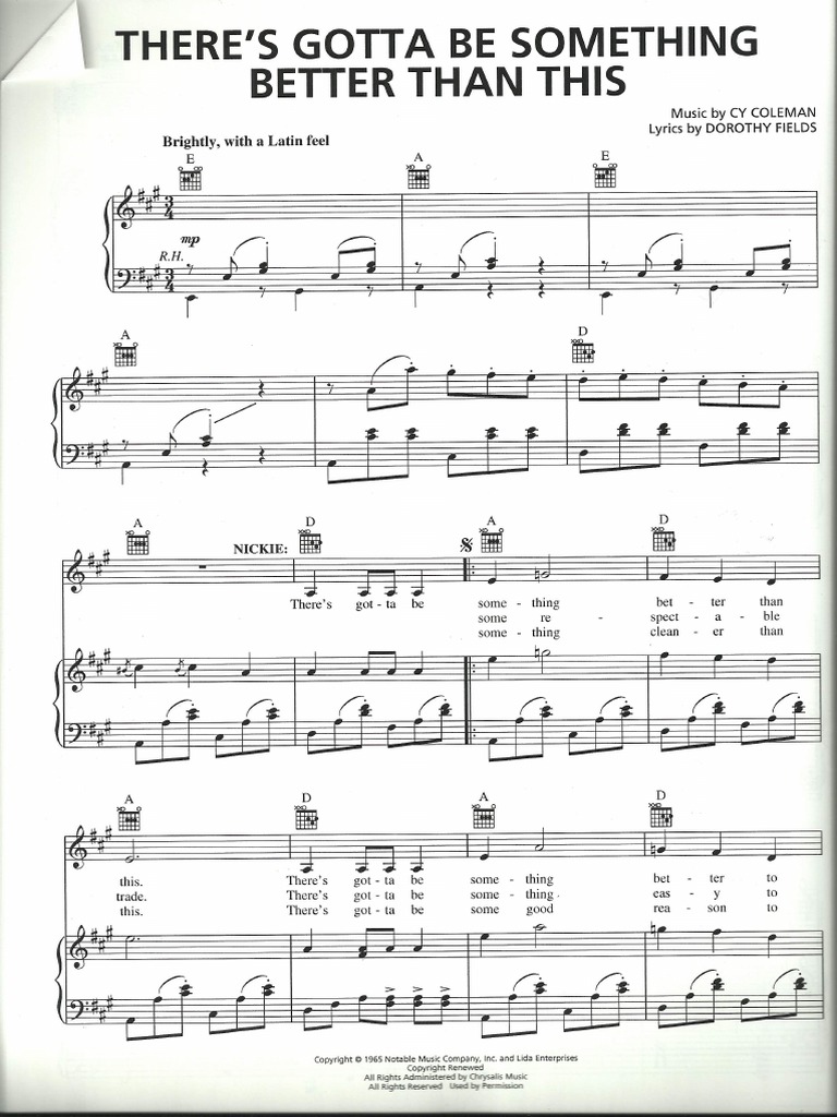 Sweet Charity Sheet Music | PDF