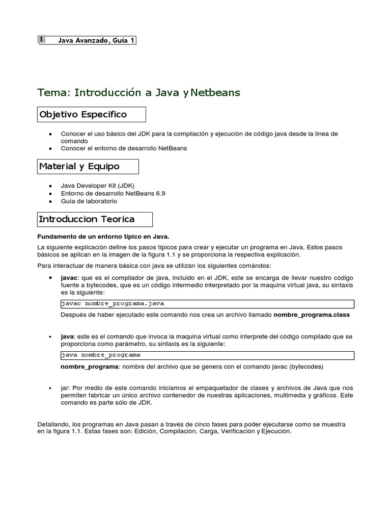 Guía JDK y NetBeans | PDF | Entorno de desarrollo integrado | Java ...