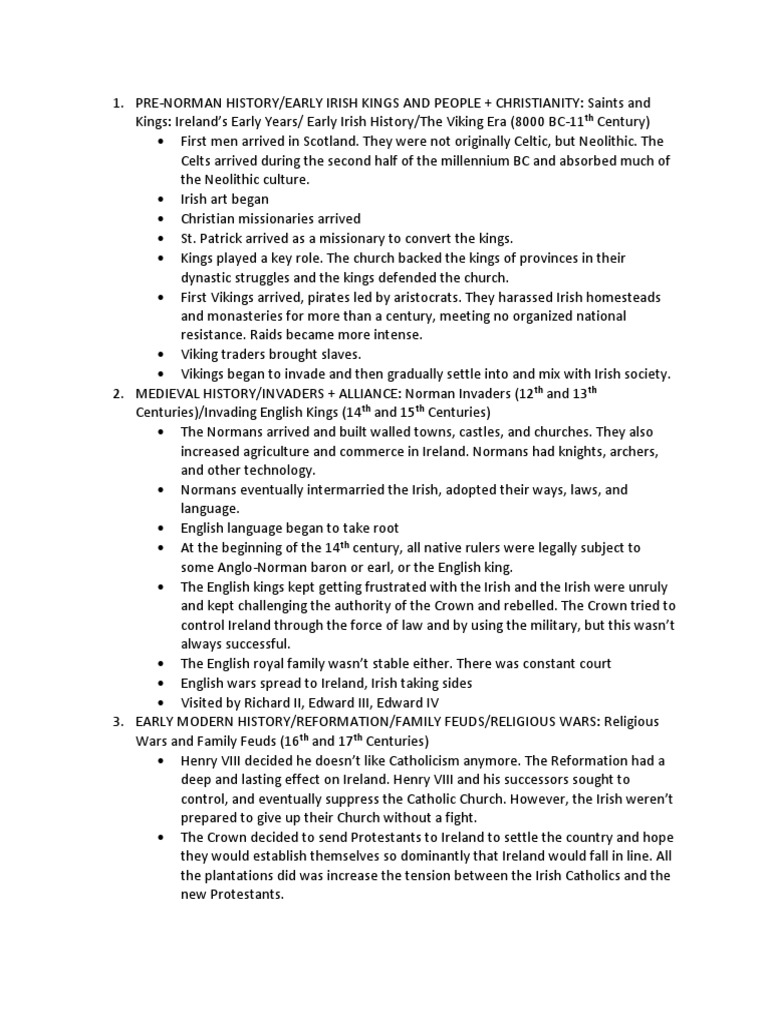 Irish History Timeline | Download Free PDF | Ireland | Protestantism
