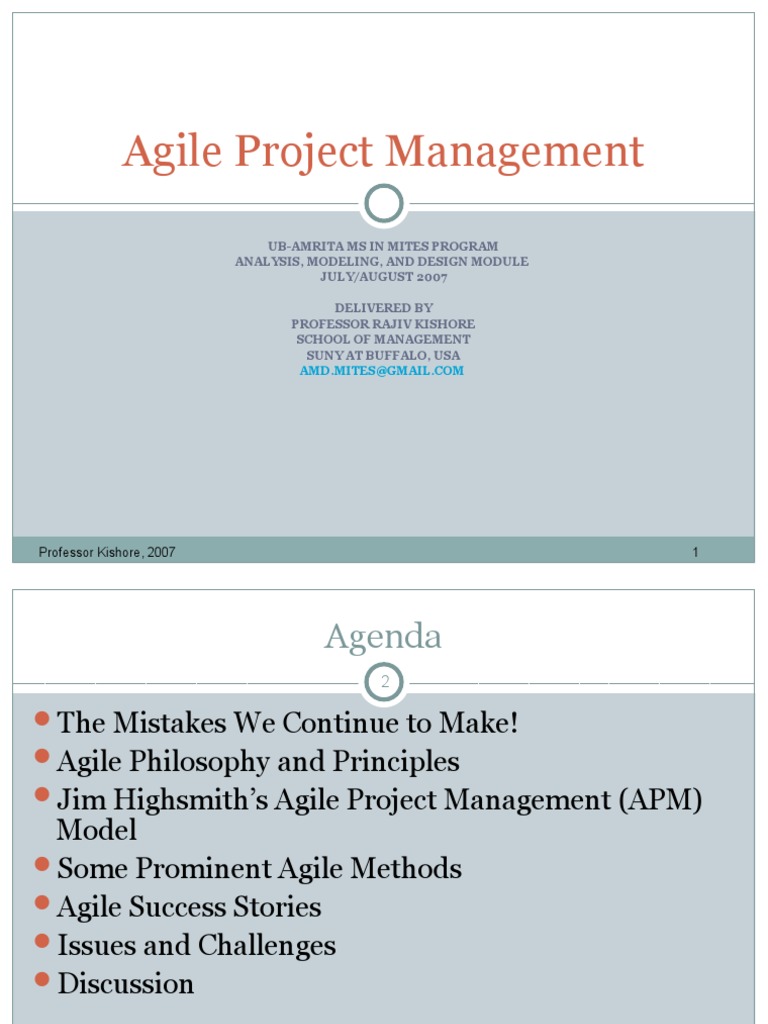 Agile Project Management | PDF | Information Technology | Agile ...