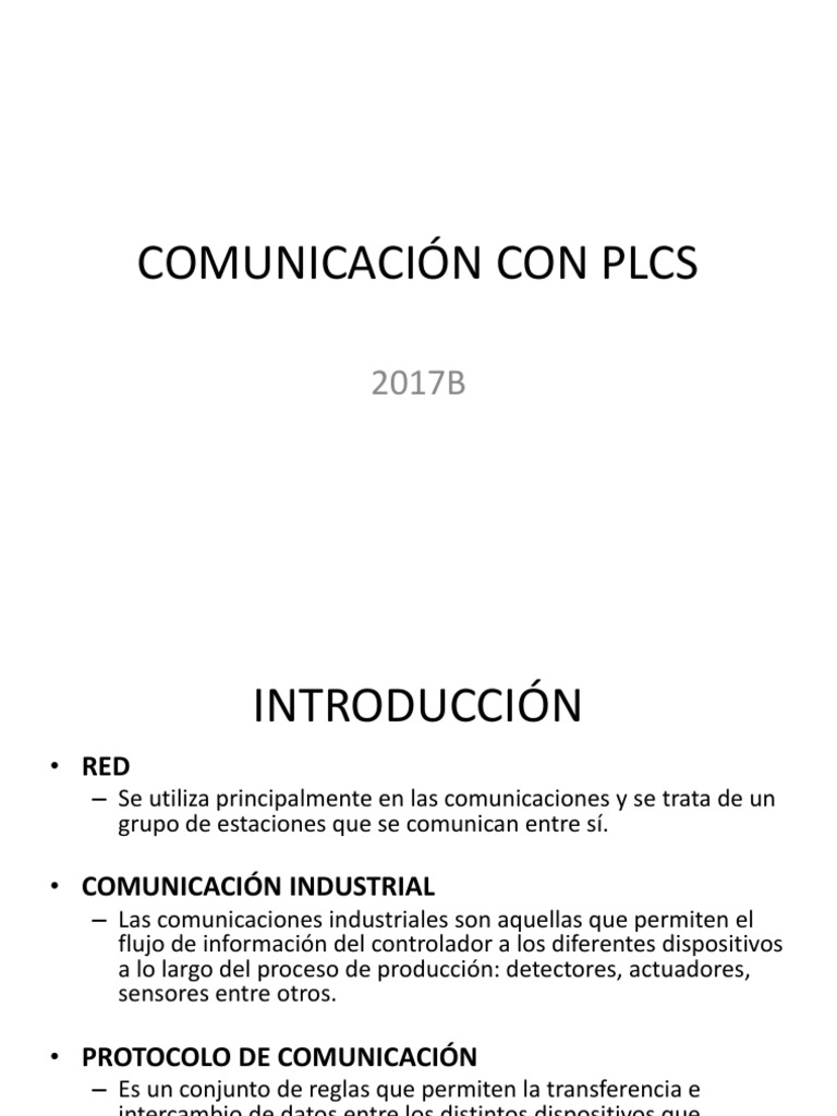 Comunicación Con Plcs | PDF | Scada | Protocolos de comunicaciones