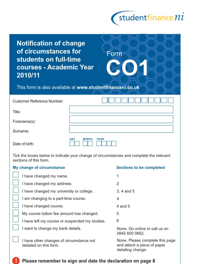 Sfni Co1 Form Online | PDF | Undergraduate Education | College