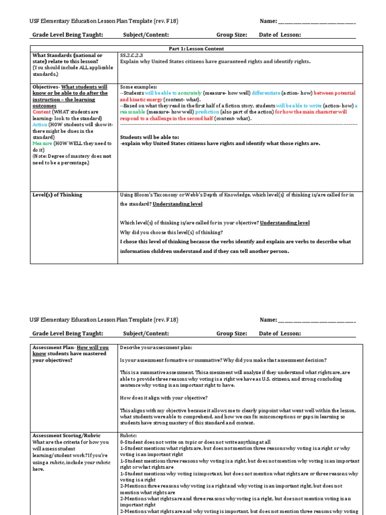 Ede 4944 So2 Lesson Plan | PDF | Educational Assessment | Lesson Plan