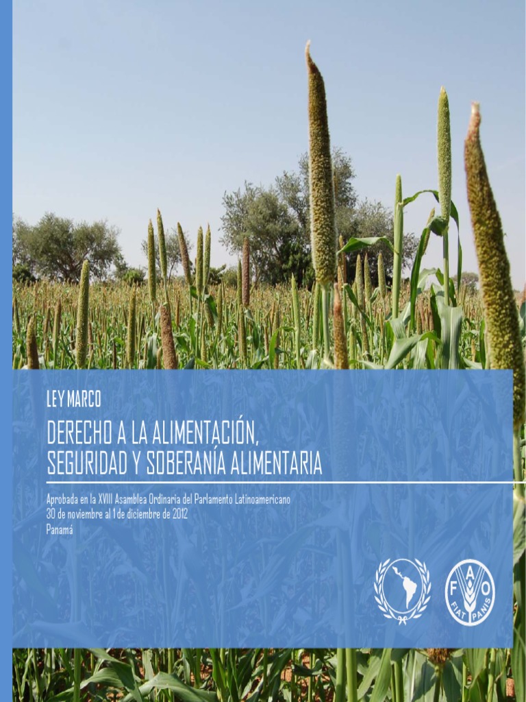 Ley Marco - Derecho A La Alimentación, Seguridad y Soberanía Alimentaria FAO PDF | Descargar ...