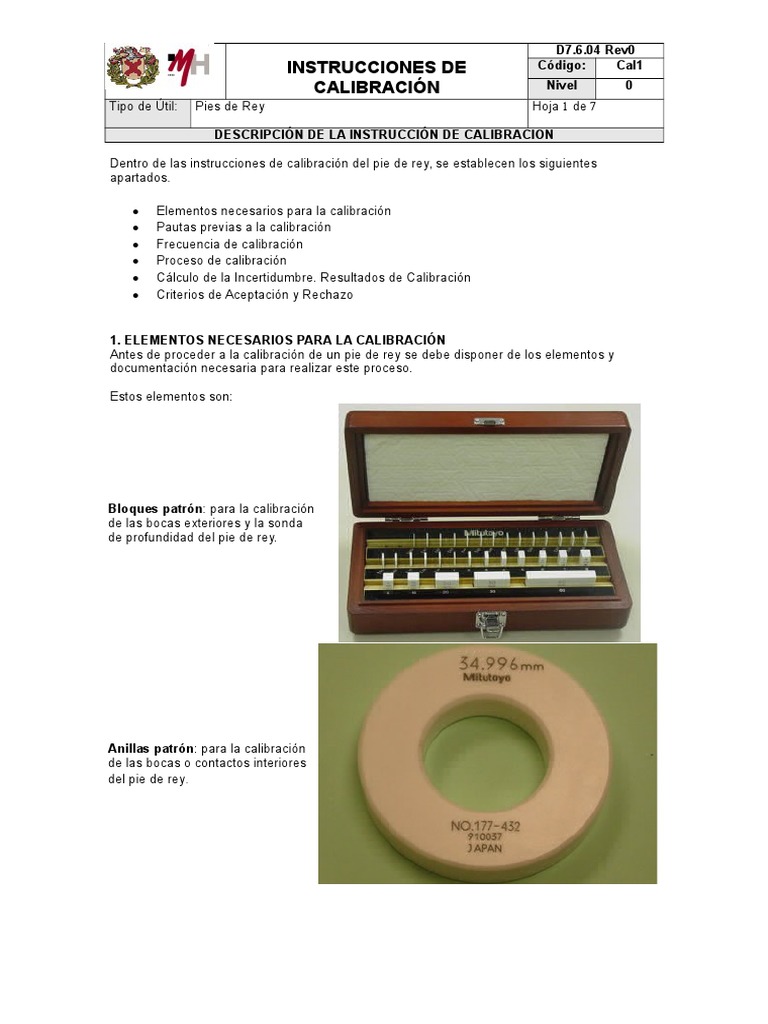 Pie de Rey Imprimir | PDF | Calibración | Observación científica