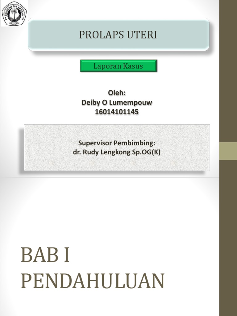 Prolaps Uteri | PDF