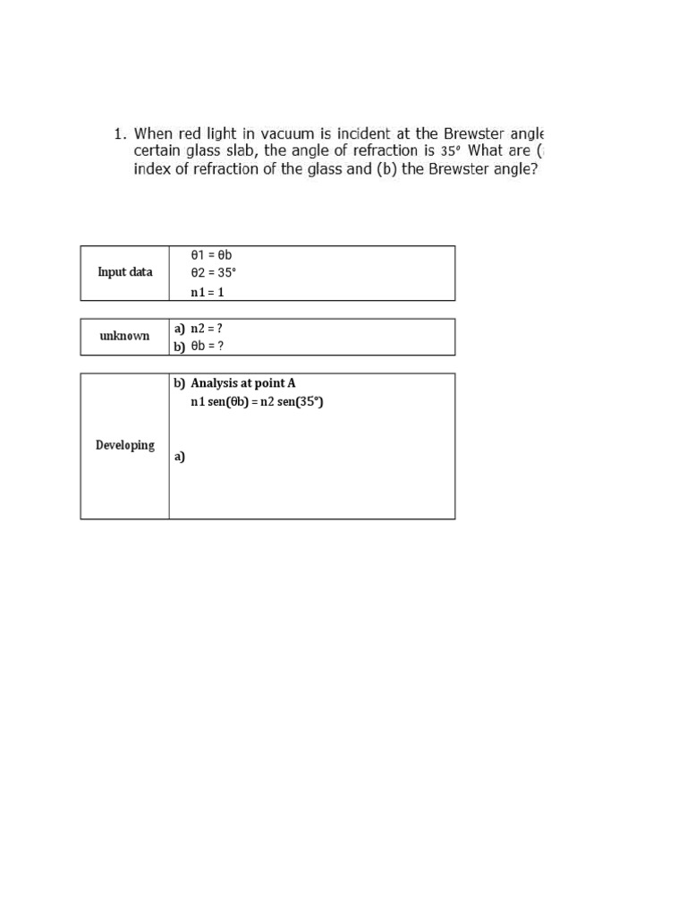Analysis of light refraction and total internal reflection through ...