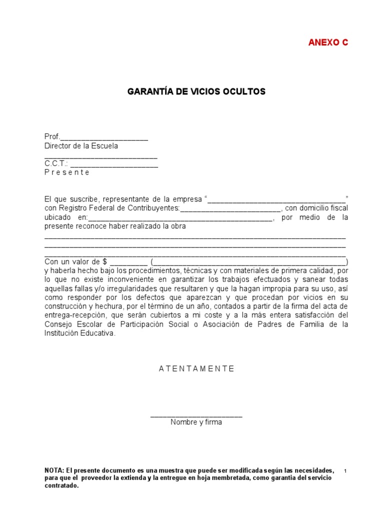 Carta de Vicios Ocultos | PDF | Crecimiento personal y profesional ...