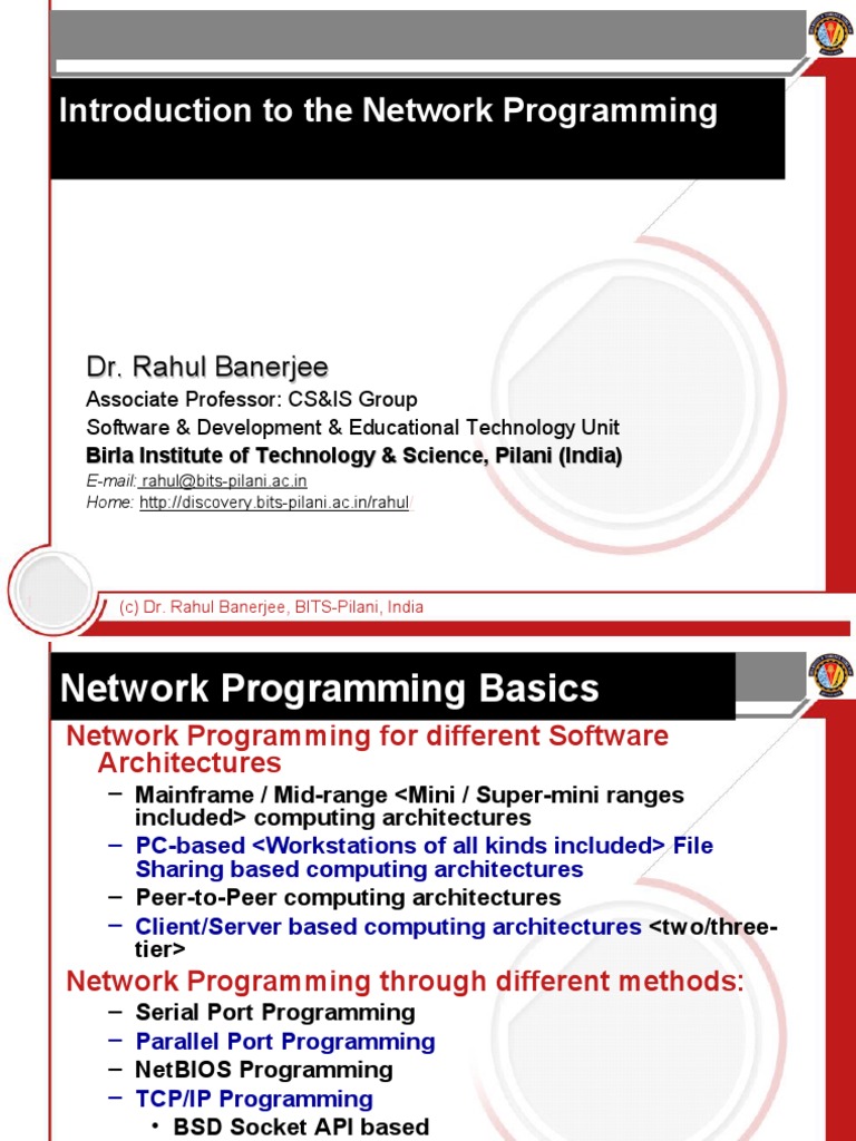Intro To Network Programming 2008 | PDF | Transmission Control Protocol ...