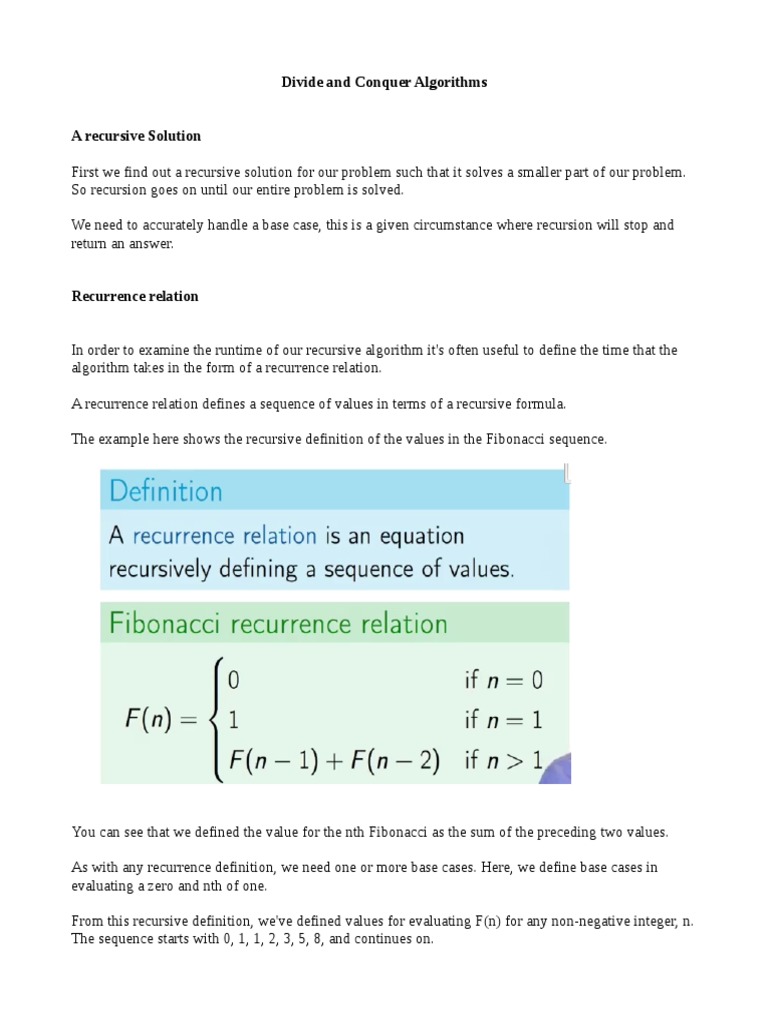 Greedy Algorithms Pdf Recurrence Relation Recursion