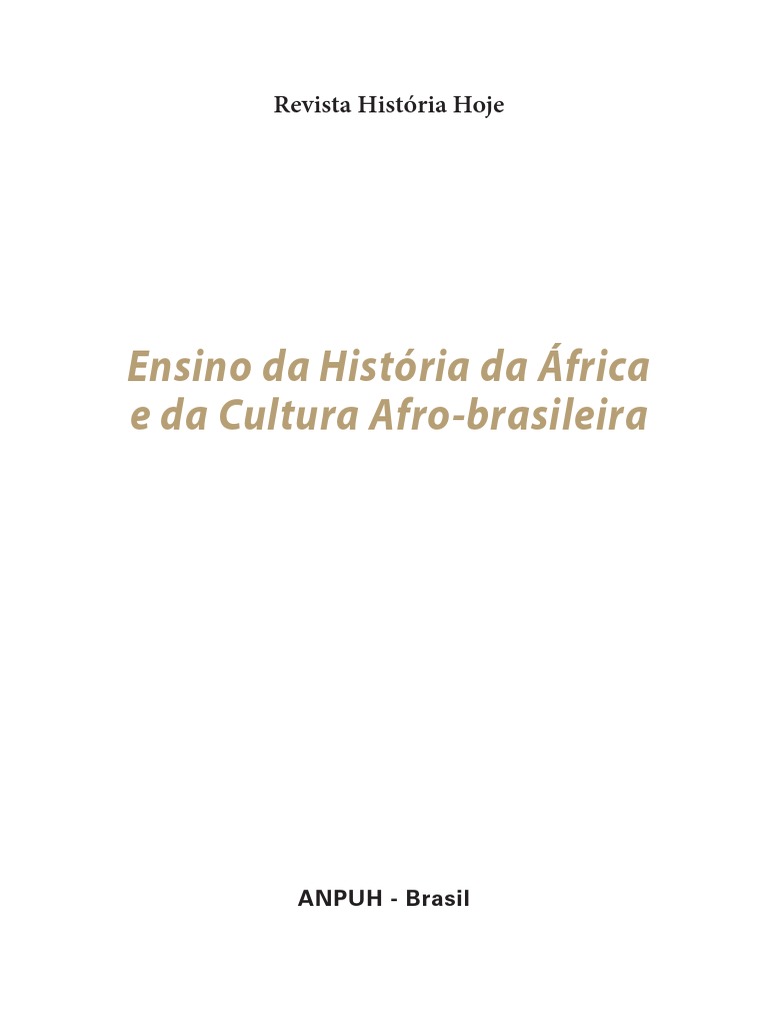 Dossiê RHHJ Ensino de História Da África | PDF | Estudos de Línguas ...