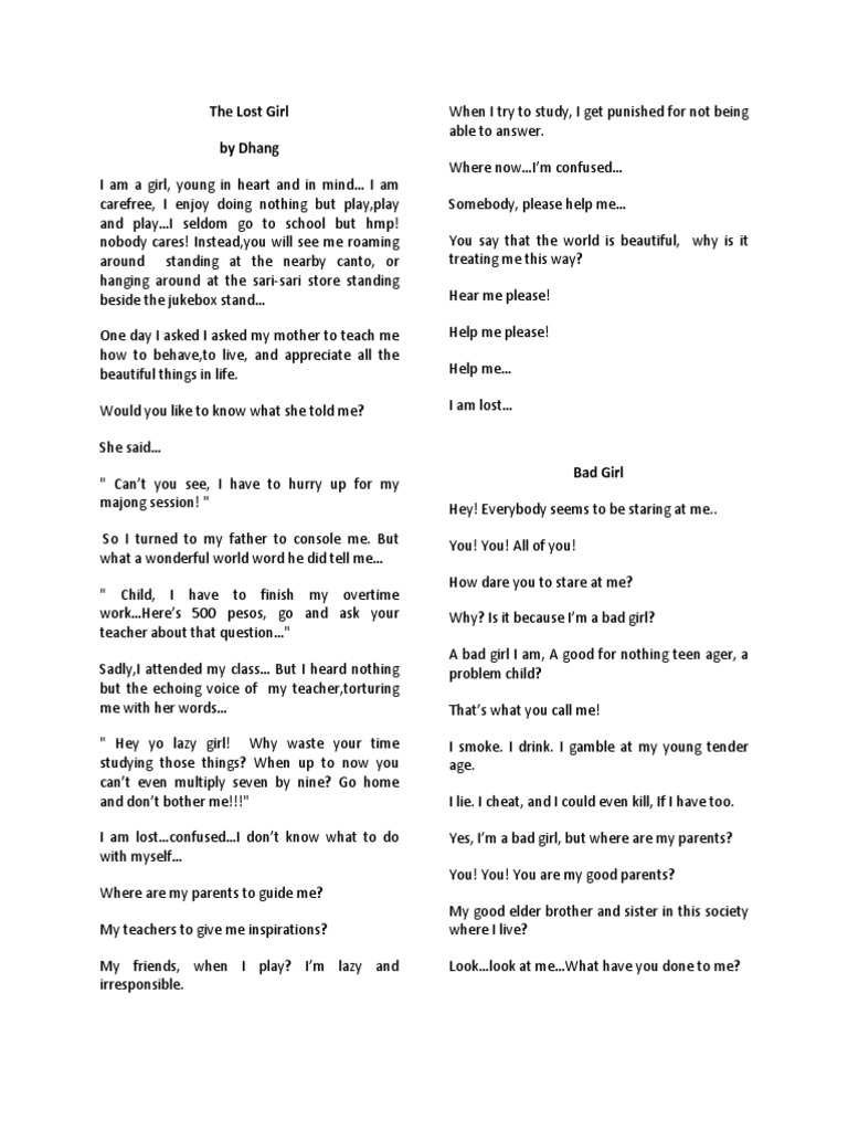 Sample Of Declamation Piece