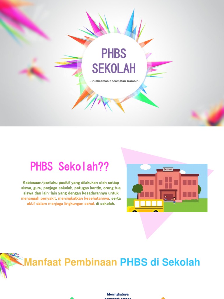 PHBS Di Sekolah SMA | PDF
