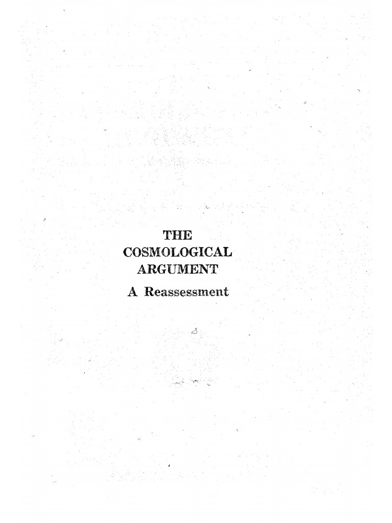 (Bruce R. Reichenbach) The Cosmological Argument (B-Ok - CC) | PDF ...