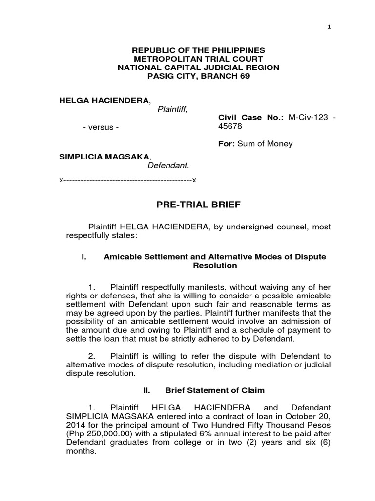 Minutes of Preliminary Conference | PDF | Settlement (Litigation ...