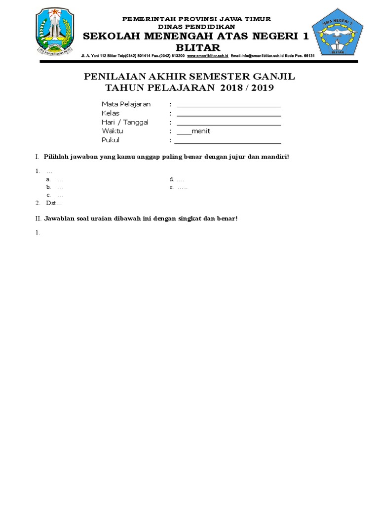 Kop Pas 2018 2019 | PDF