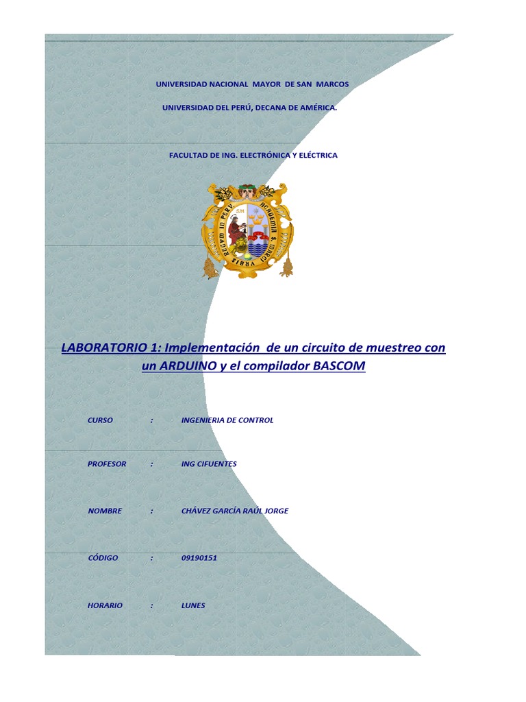 Lab 1 Ing Control 1 | PDF | Programación de computadoras | Arduino