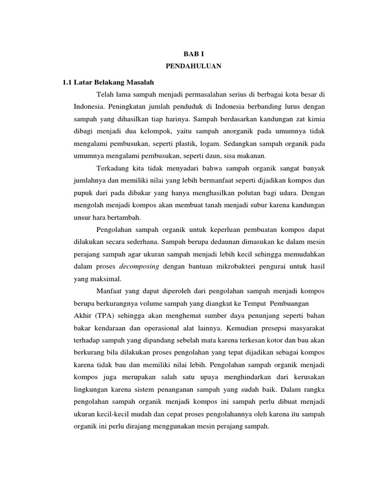 Contoh Proposal Ta | PDF