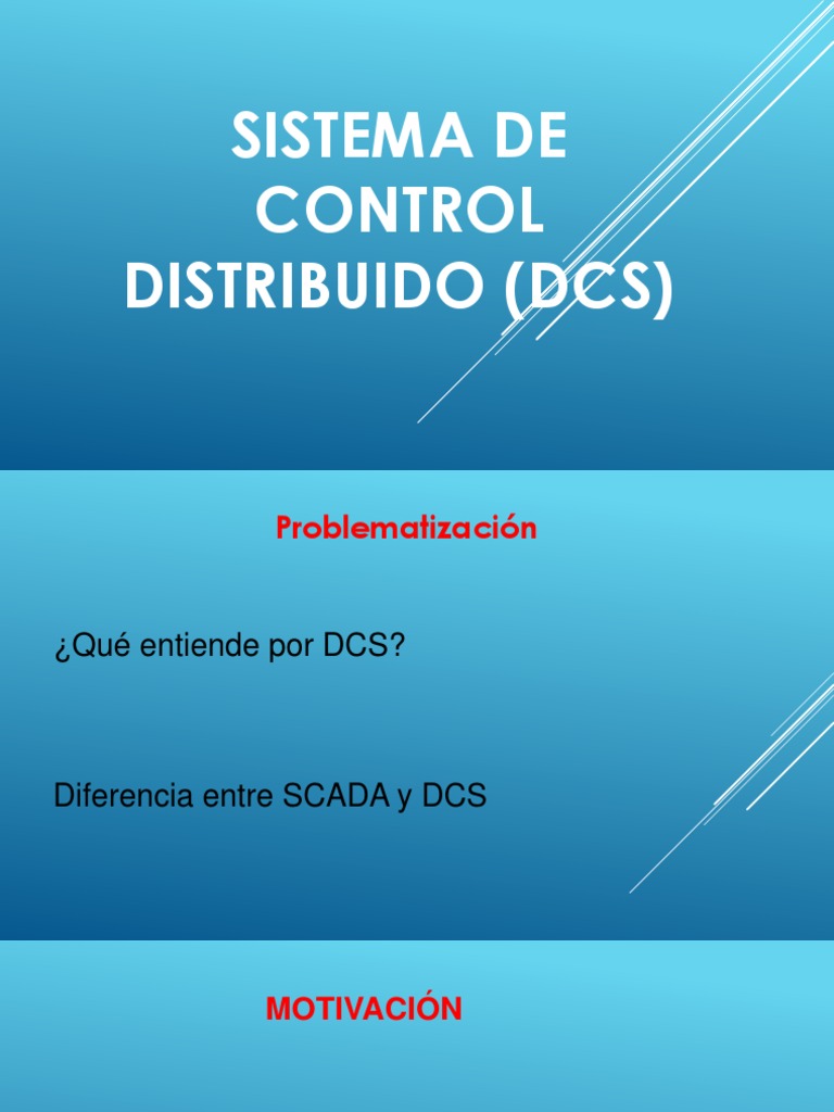 Sistema de Control Distribuido Dcs | Scada | Tecnología e ingeniería