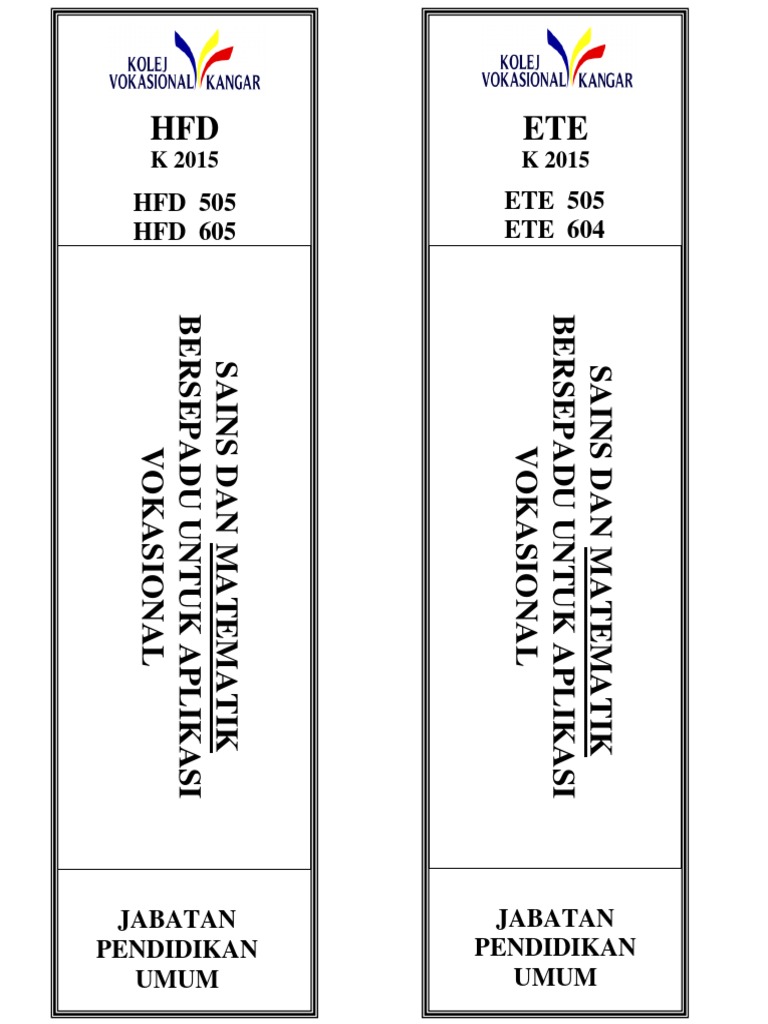 Tulang Fail KURSUS 75mm | PDF