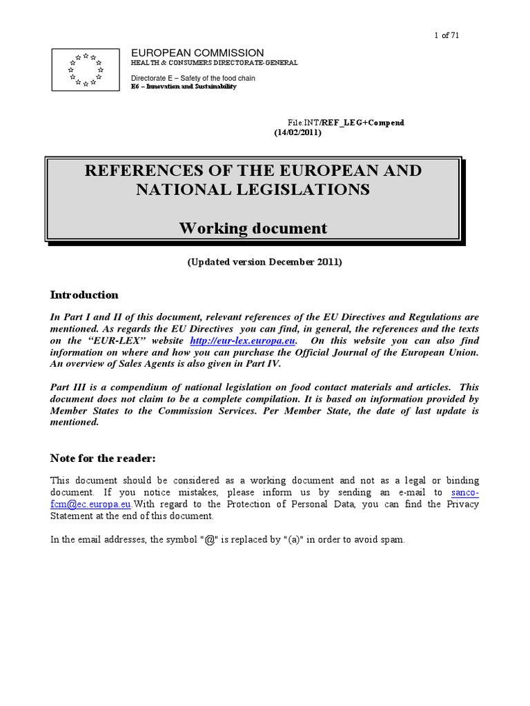 Eu Regulations PDF | PDF | Directive (European Union) | European Union