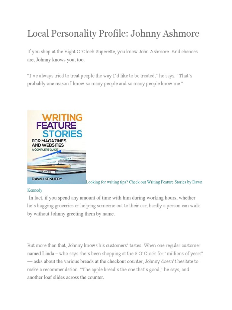 Local Personality Profile | PDF | Mystery, Thriller & Crime Fiction
