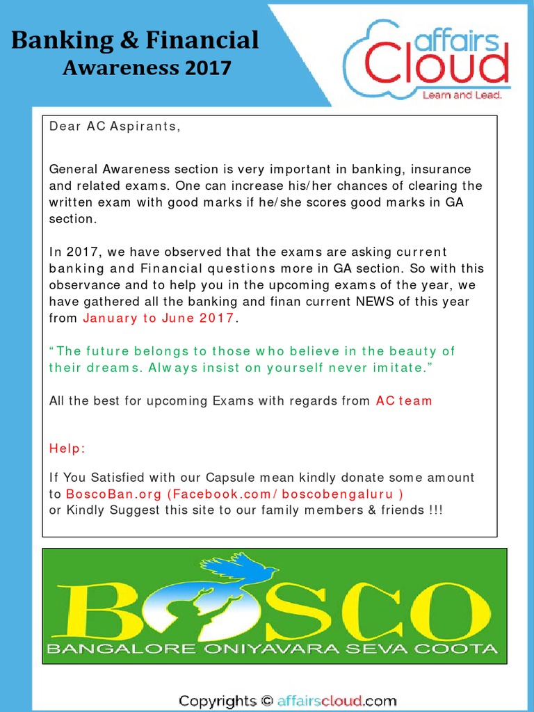 Banking Awareness | PDF | Reserve Bank Of India | Mergers And Acquisitions