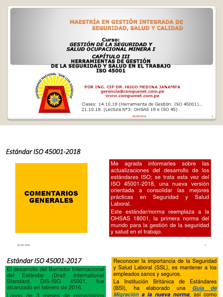 iso 45000 | La seguridad | Business