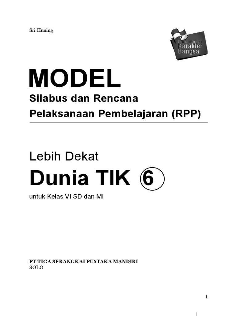 RPP TIK Kelas 1 SD | PDF
