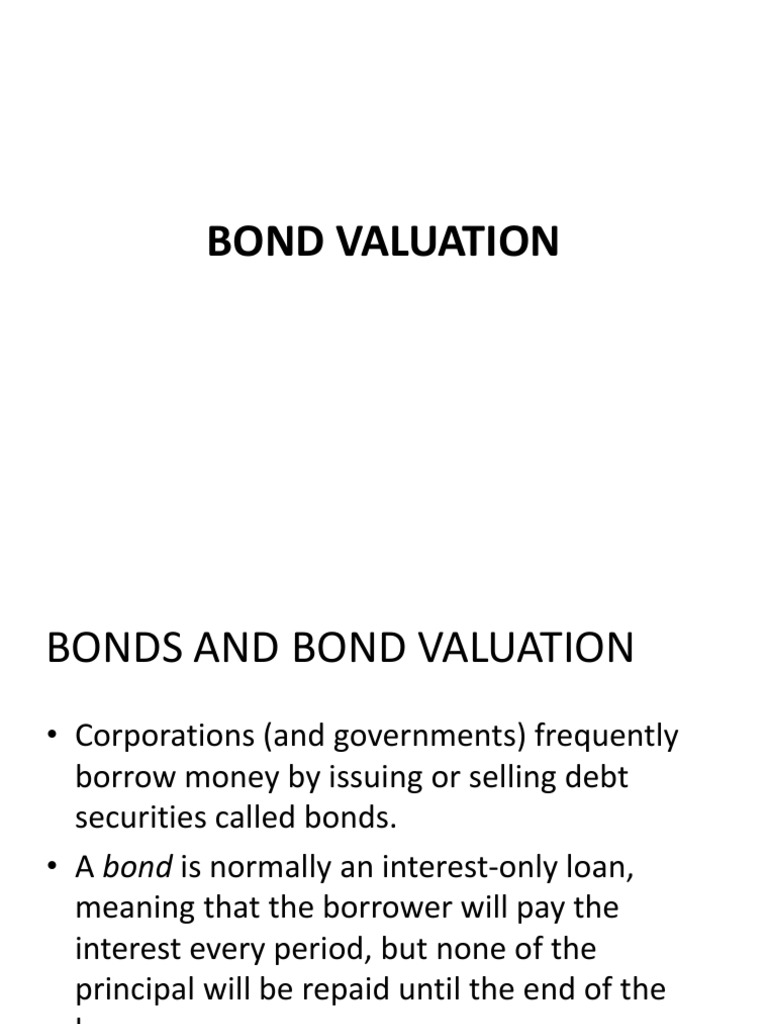 Bond Valuation | Bonds (Finance) | Yield (Finance)